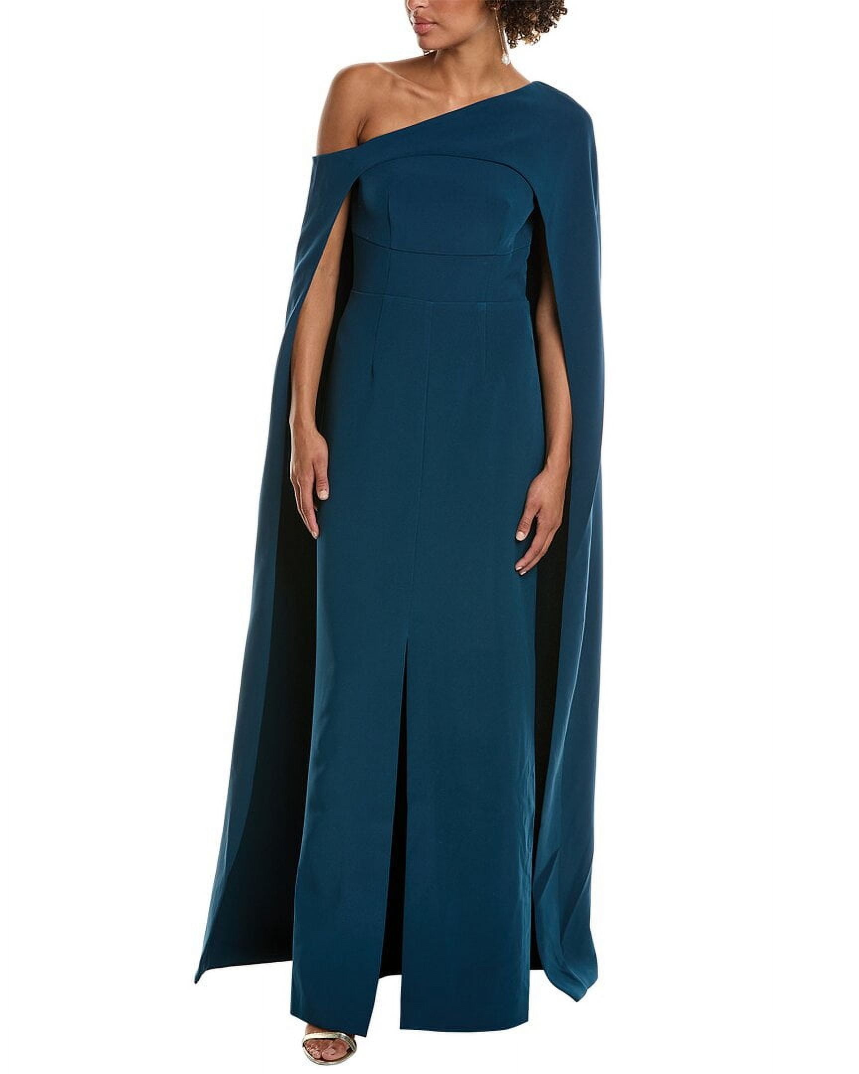 Halston womens Elycia Gown, 0, Blue - Walmart.com