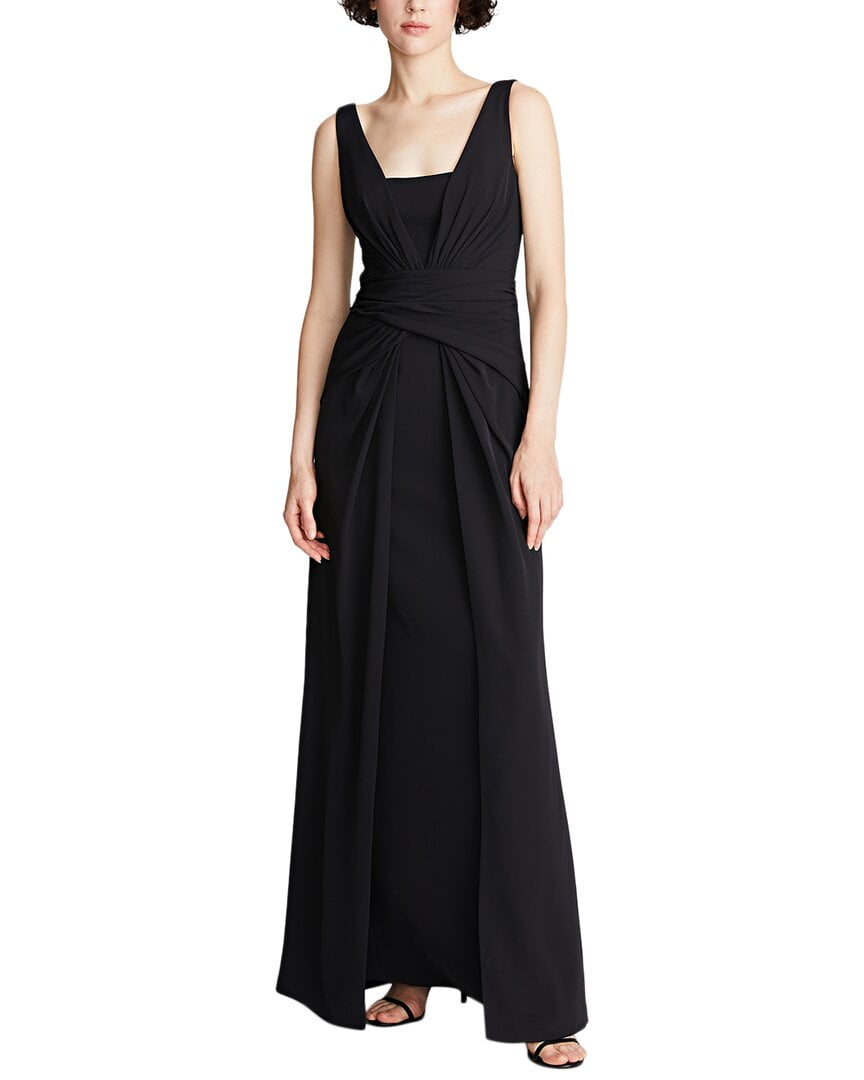 Halston womens Erica Fluid Crepe Gown, 0 - Walmart.com