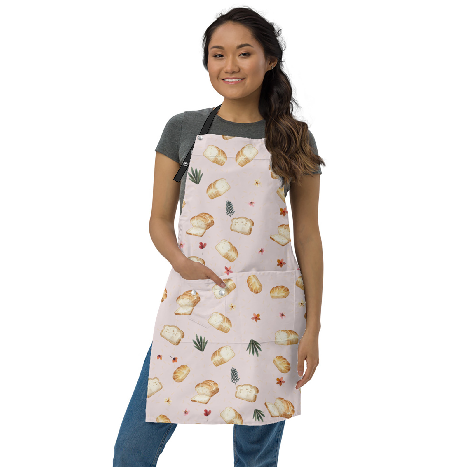 Halter neck long apron Bread pattern - Walmart.com