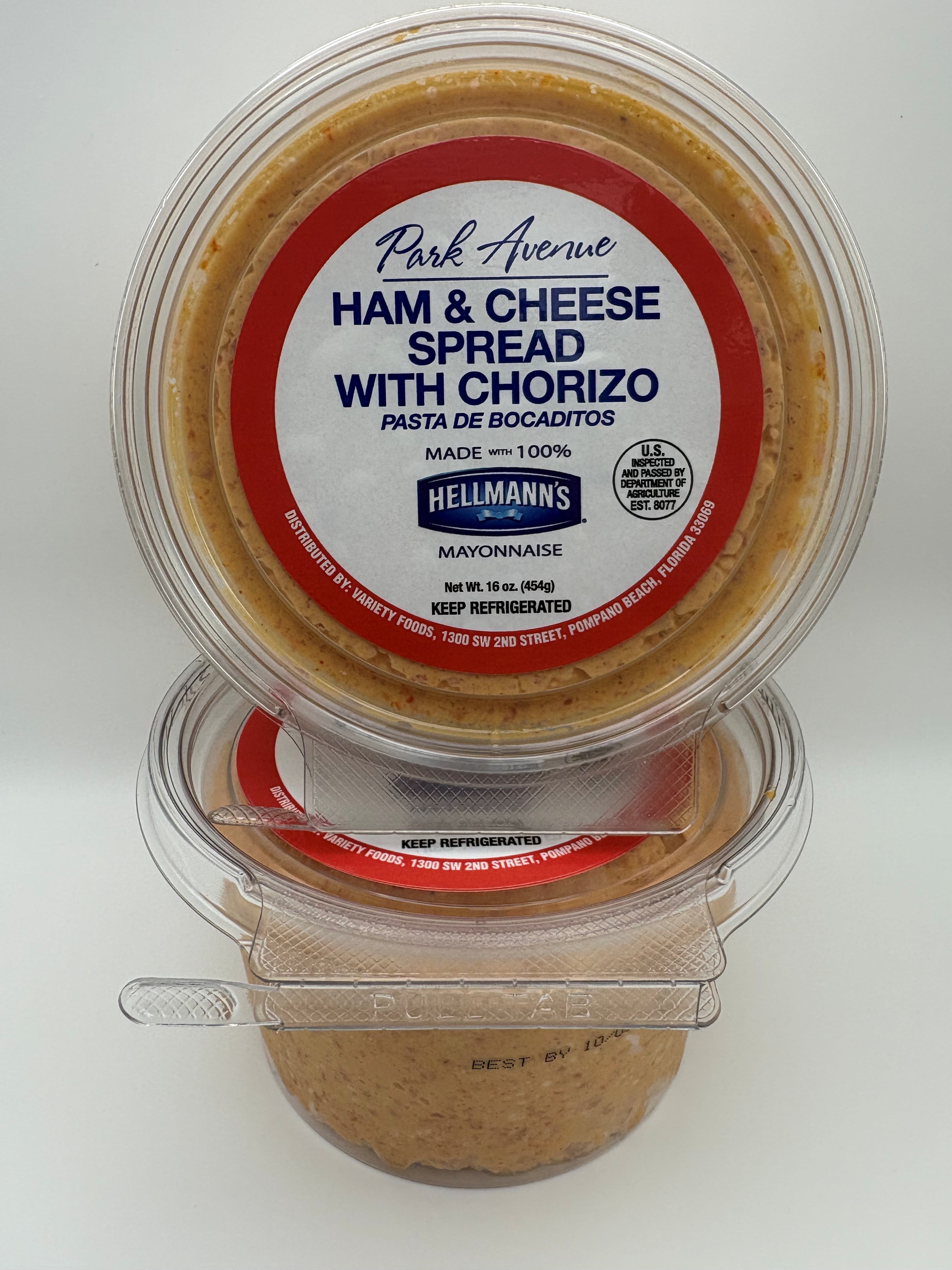 Ham & Cheese Spread with Chorizo, Refrigerated, 16 oz Tub - Walmart.com