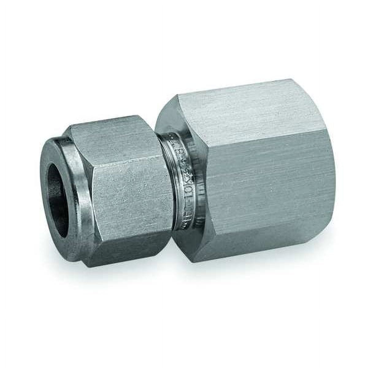 Ham-Let Connector,316 SS,LET-LOKxF,6mmx1/4In 766L-SS-6MM X 1/4 ...