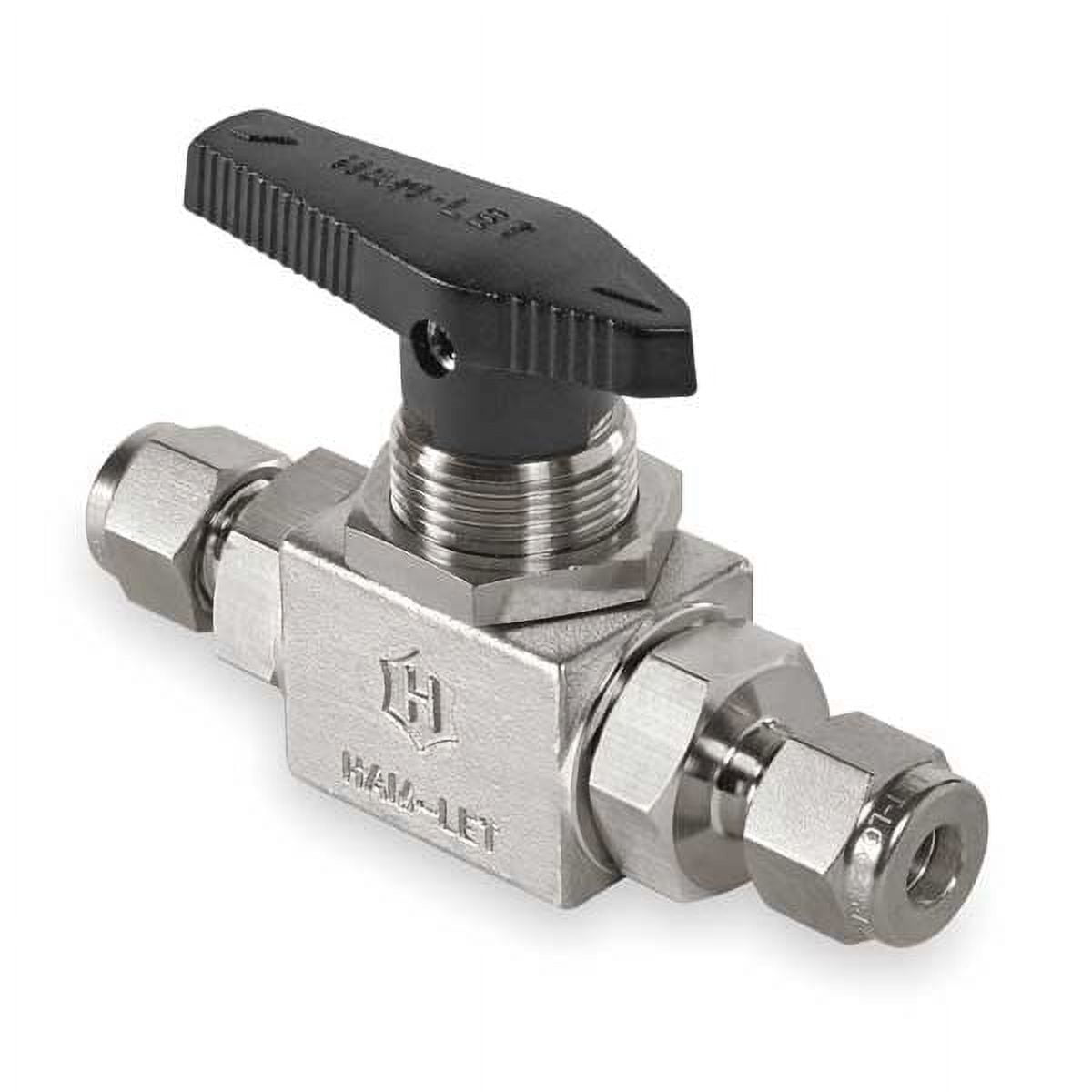 Ham-Let Manual 2-Way Ball Valve,Comp,316 SS H-6800-SS-L-3/8-ICSS ...