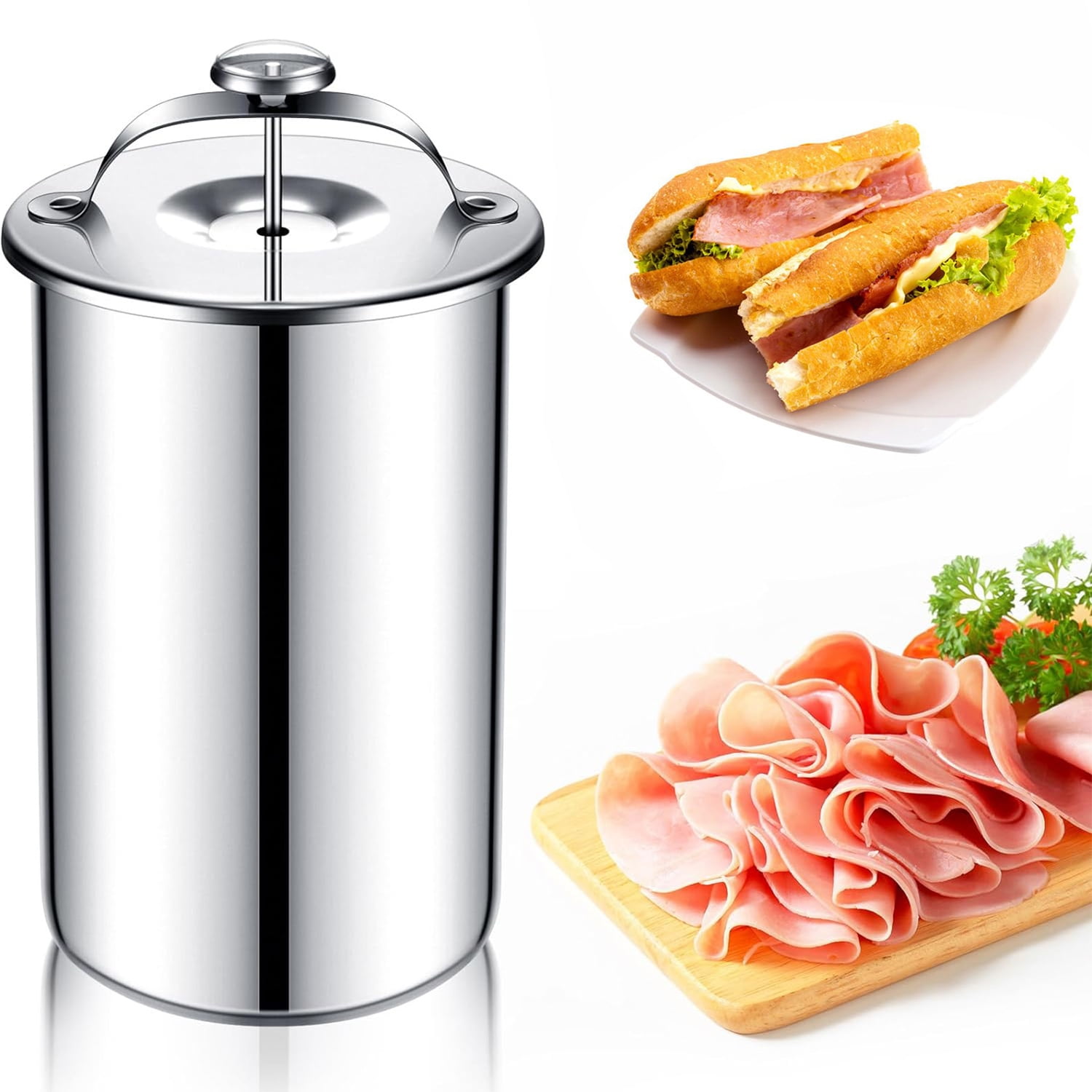 Ham Maker Meat Press Tool, Sandwich Lunch Meat Press Maker, Deli Meat ...