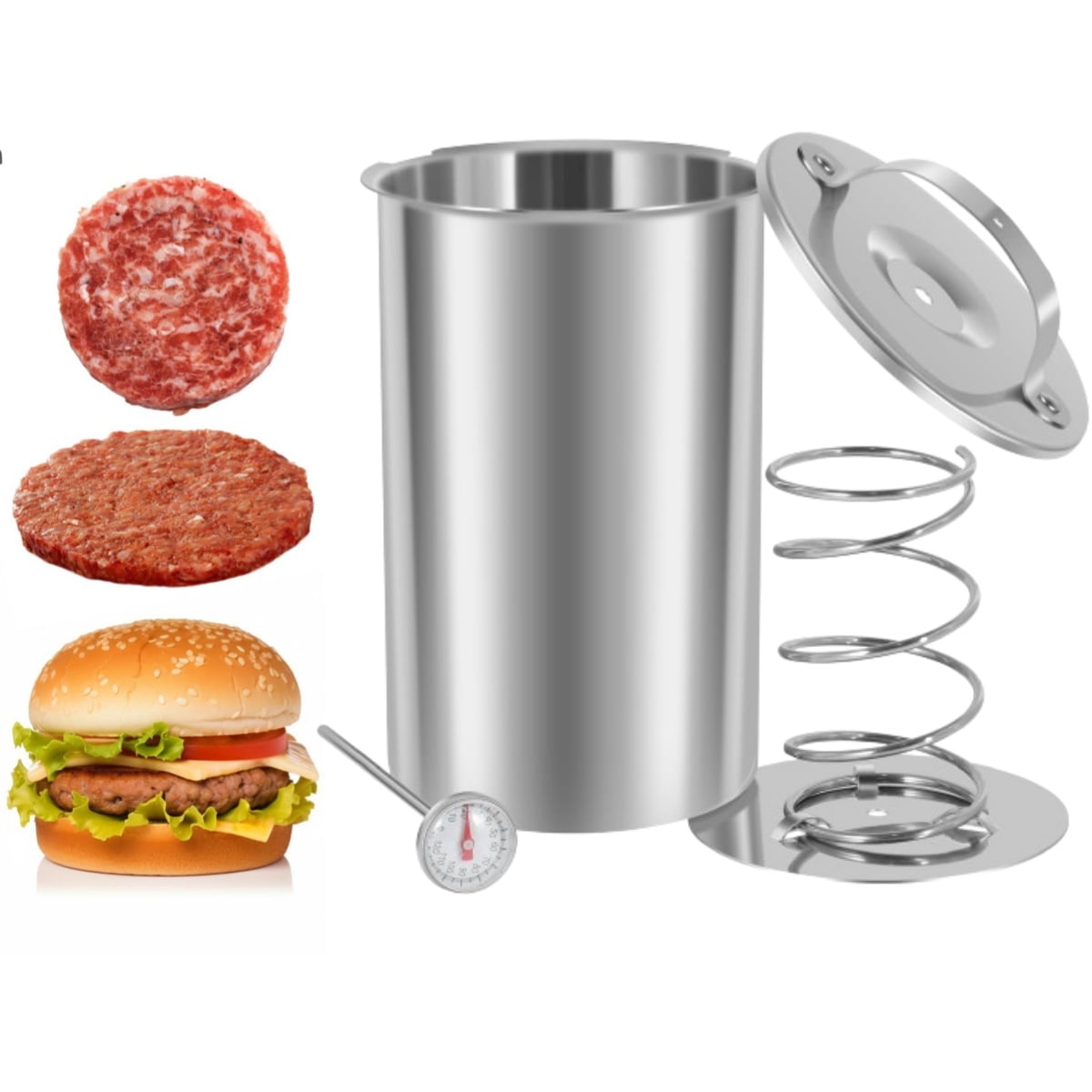 Ham Maker, Stainless Steel Meat Press for Deli Meats, Lunch Meat Press ...