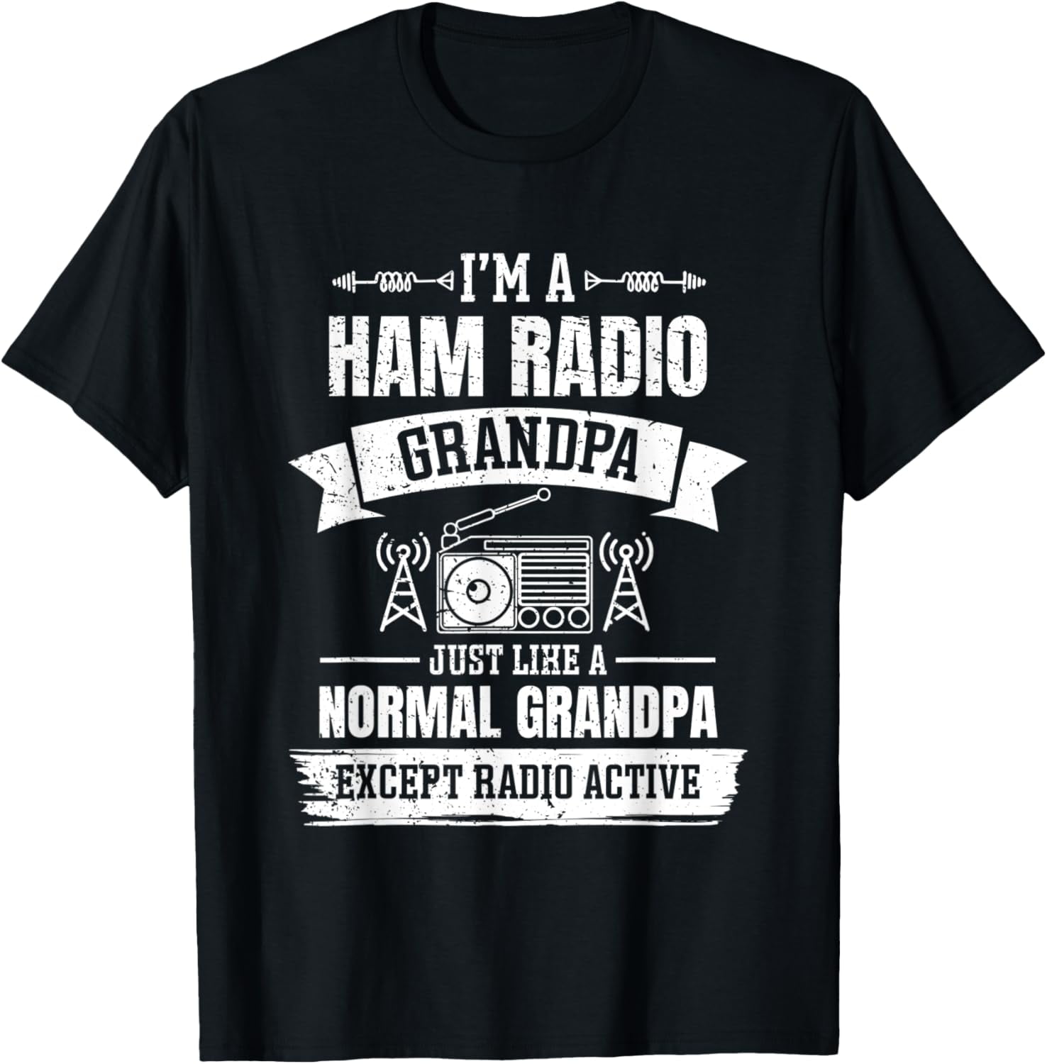 Ham Radio Grandpa Gift - Ham Radio Operator T-Shirt - Walmart.com