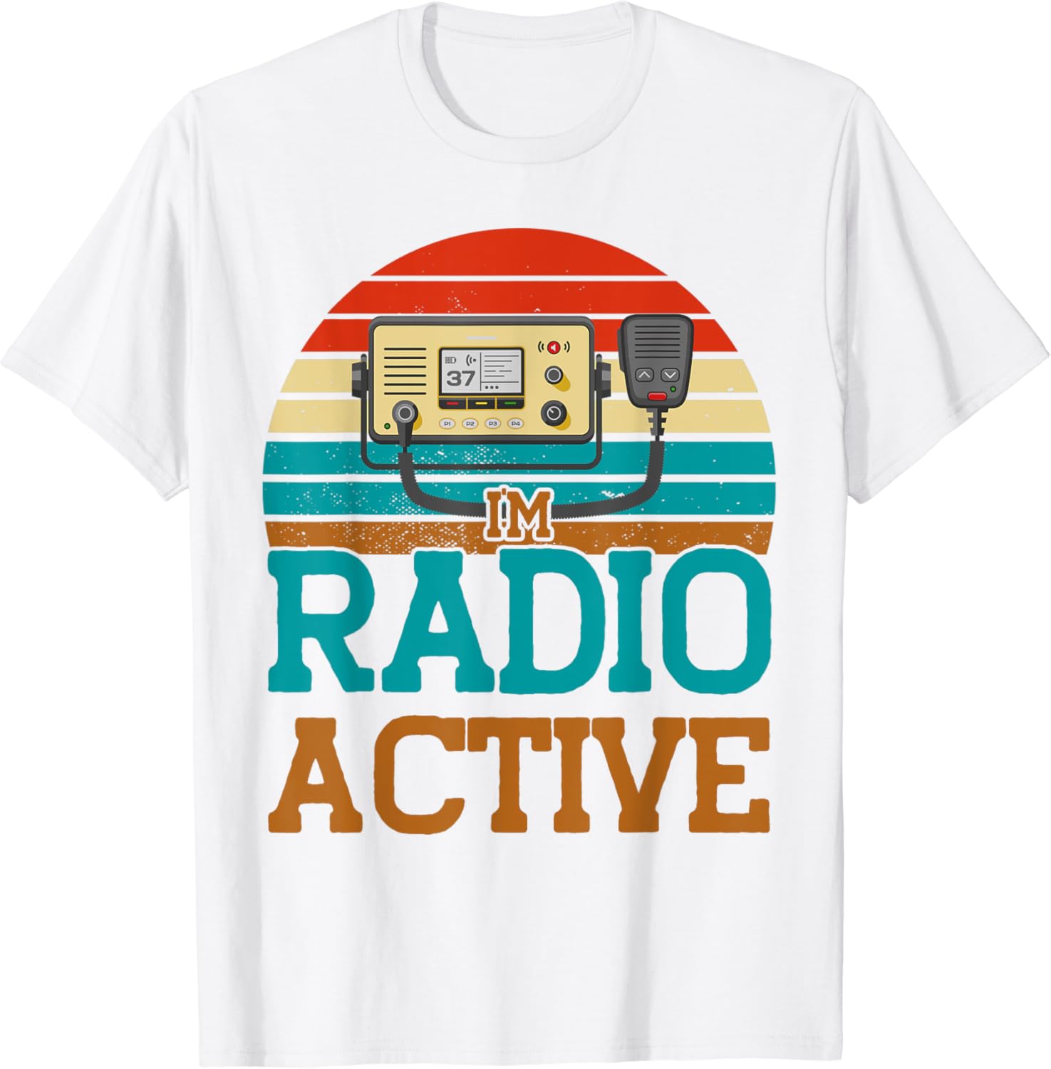 Ham Radio I'm Radio Active Vintage Amateur Radio T-Shirt - Walmart.com
