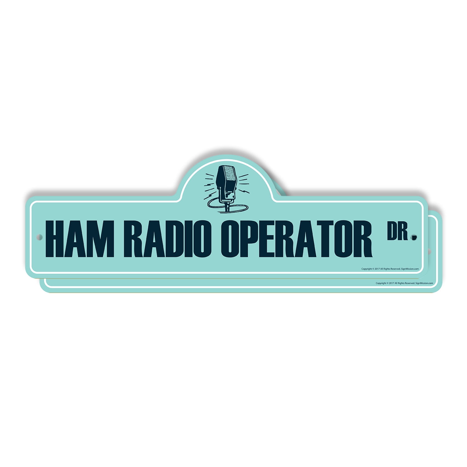 Ham Radio Operator (2 Pack) Plastic Street Sign - 7 Inch X 20 Inch Gift ...