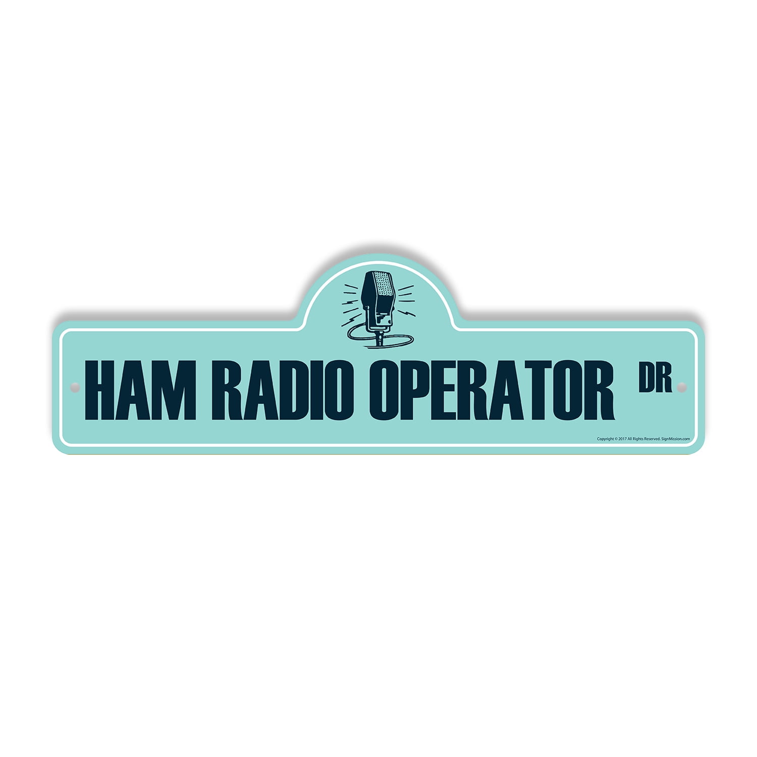 Ham Radio Operator Plastic Street Sign - 7 Inch X 20 Inch Gift ...
