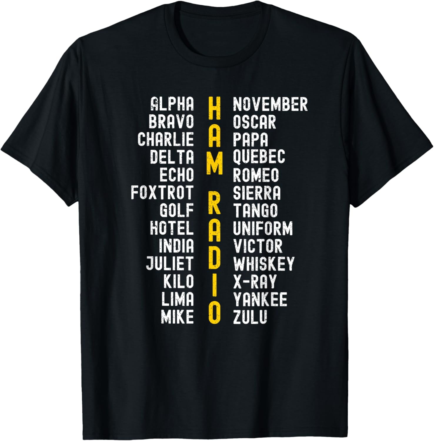 Ham Radio Phonetic Alphabet, Ham Radio Operator T-Shirt - Walmart.com