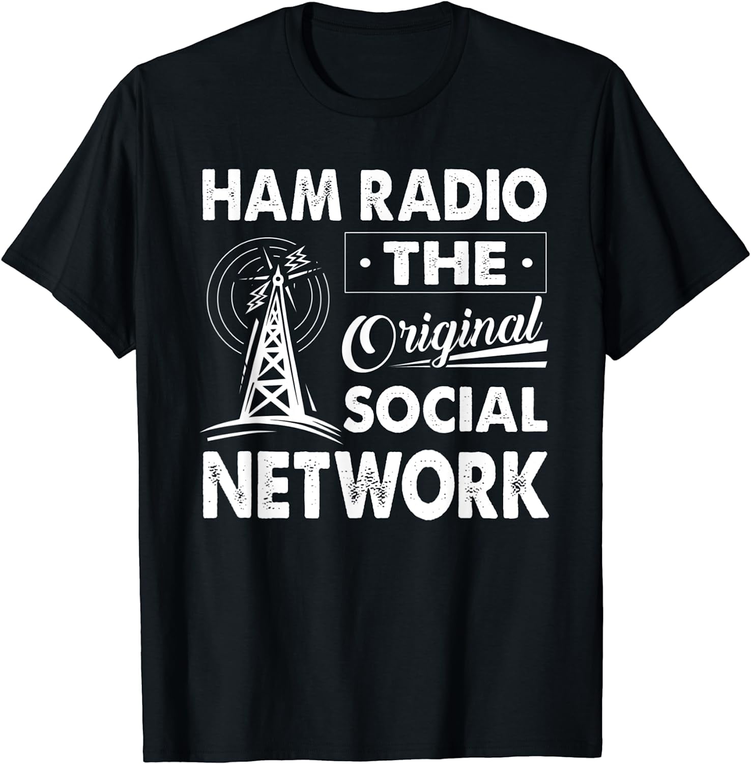 Ham Radio The Original Social Network Funny Amateur Operator T-Shirt ...