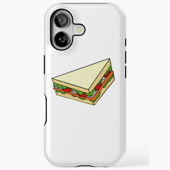 Ham Sandwich Time Funny Food Cartoon iPhone Tough Case for 17/15/14/13 ...
