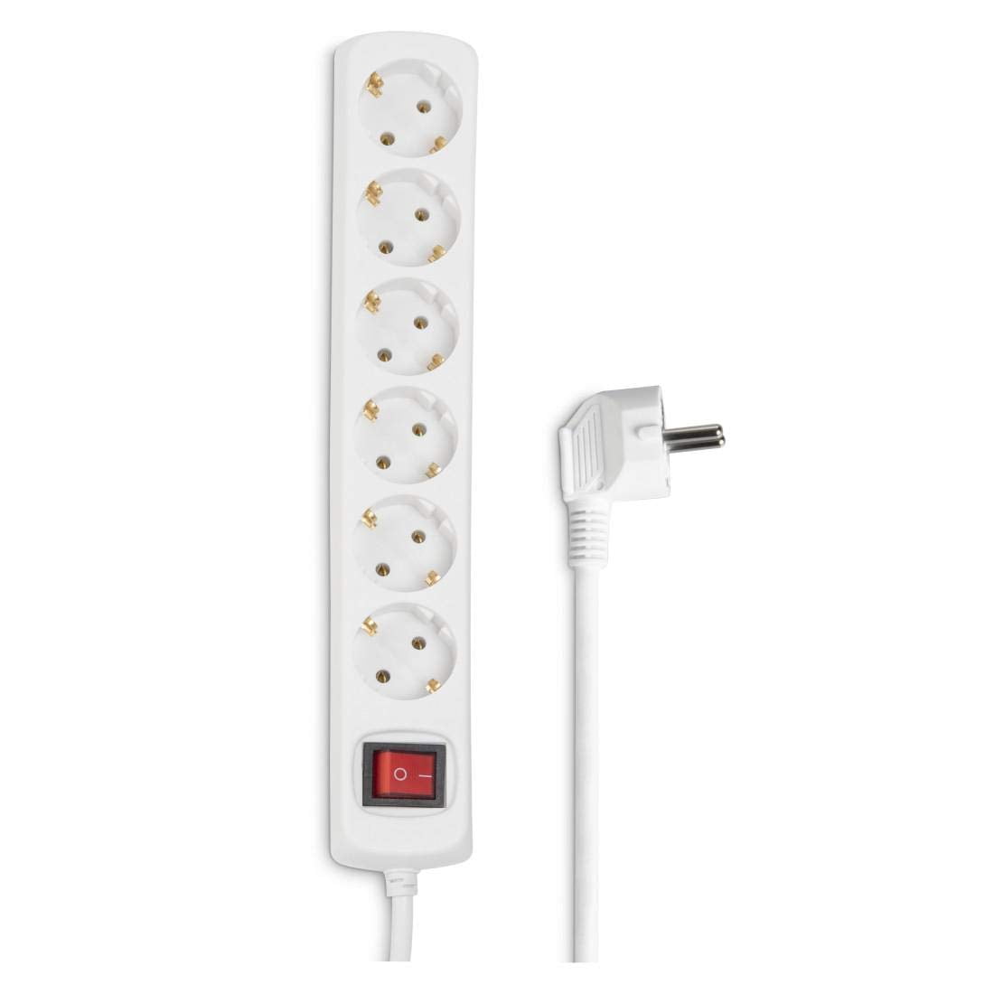 Hama 00030384 power extension - power extensions (White) - Walmart.com
