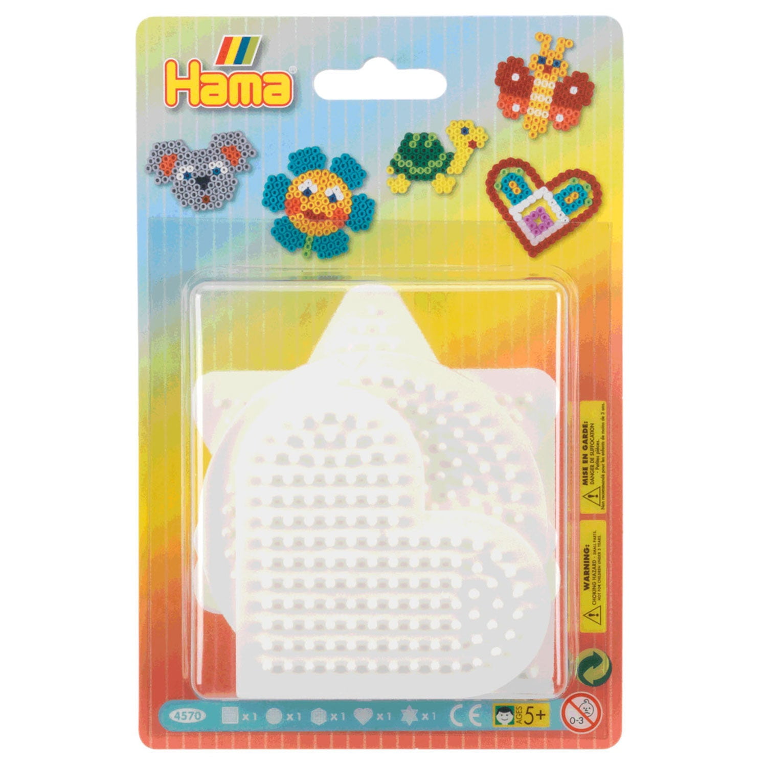 Hama : Iron-on bead plates Shapes Small, 5pcs. - Walmart.com
