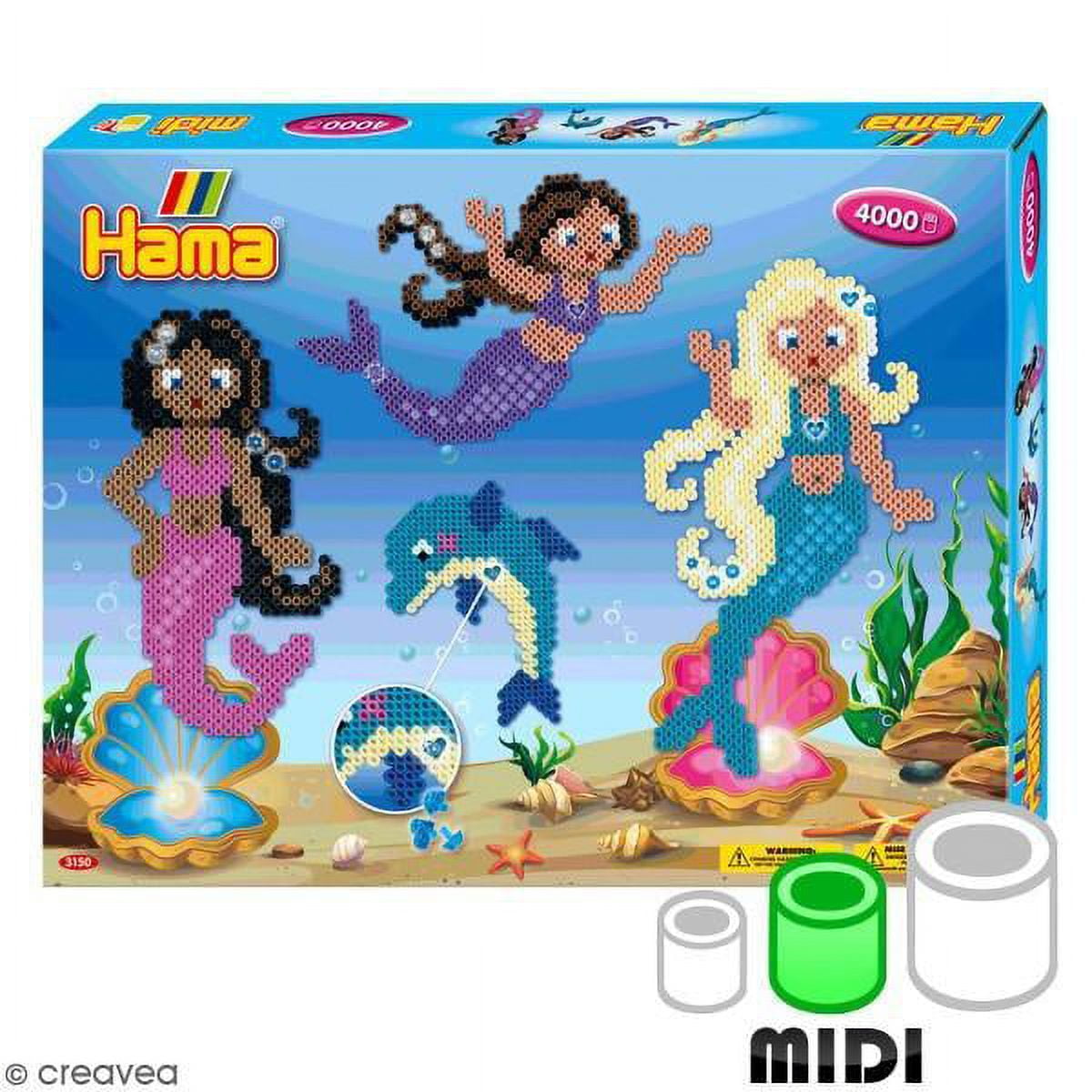 Hama : Mermaids - 4000 Beads - Walmart.com