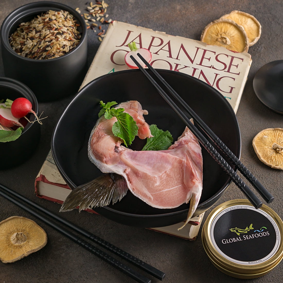 Global Seafoods Hamachi Yellowtail Tuna Collar, 4 lbs, Wild Caught ...