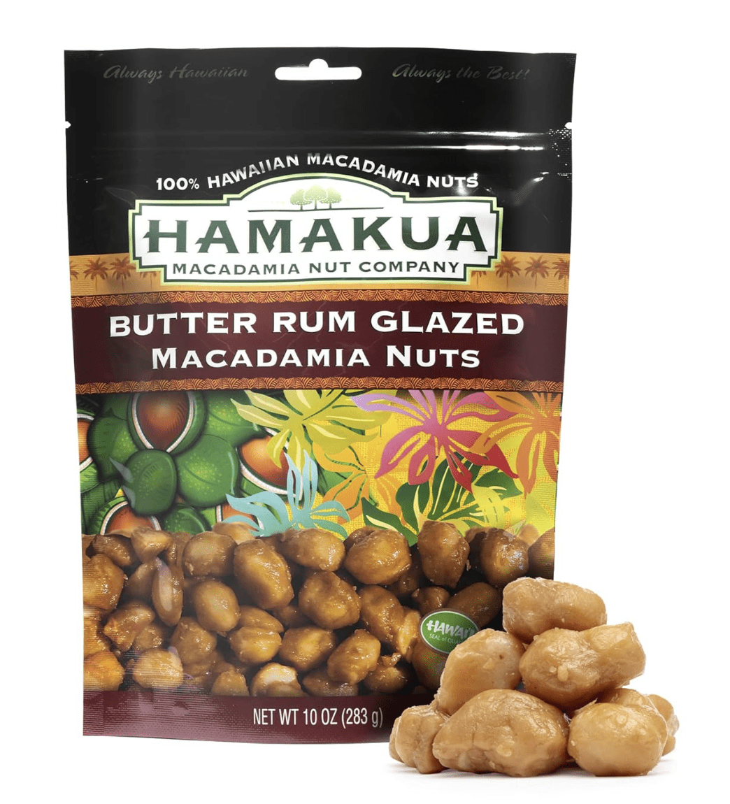 Hamakua Macadamia Nuts - Sweet Glazed Butter Rum - Hawaiian Grown ...
