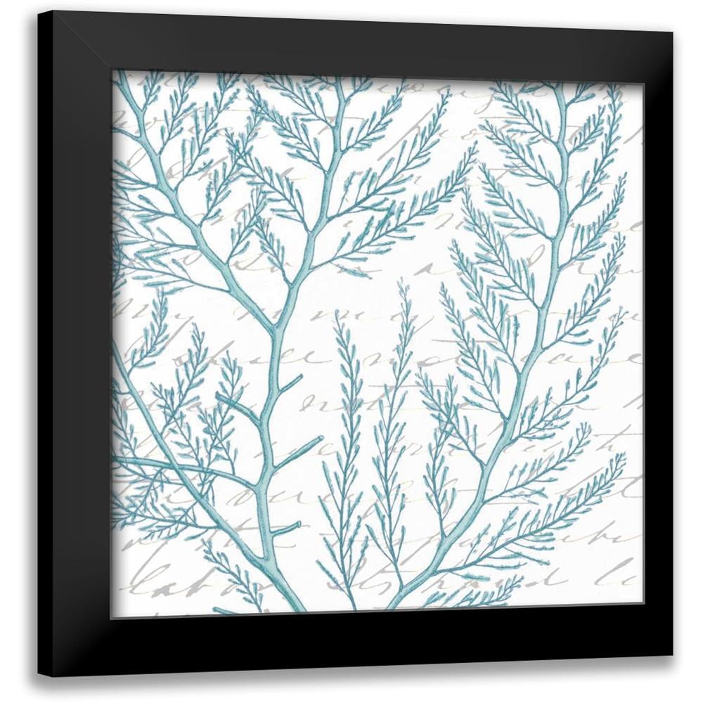 Hambly, Anna 15x15 Black Modern Framed Museum Art Print Titled - Aqua Marine VIII - Walmart.com