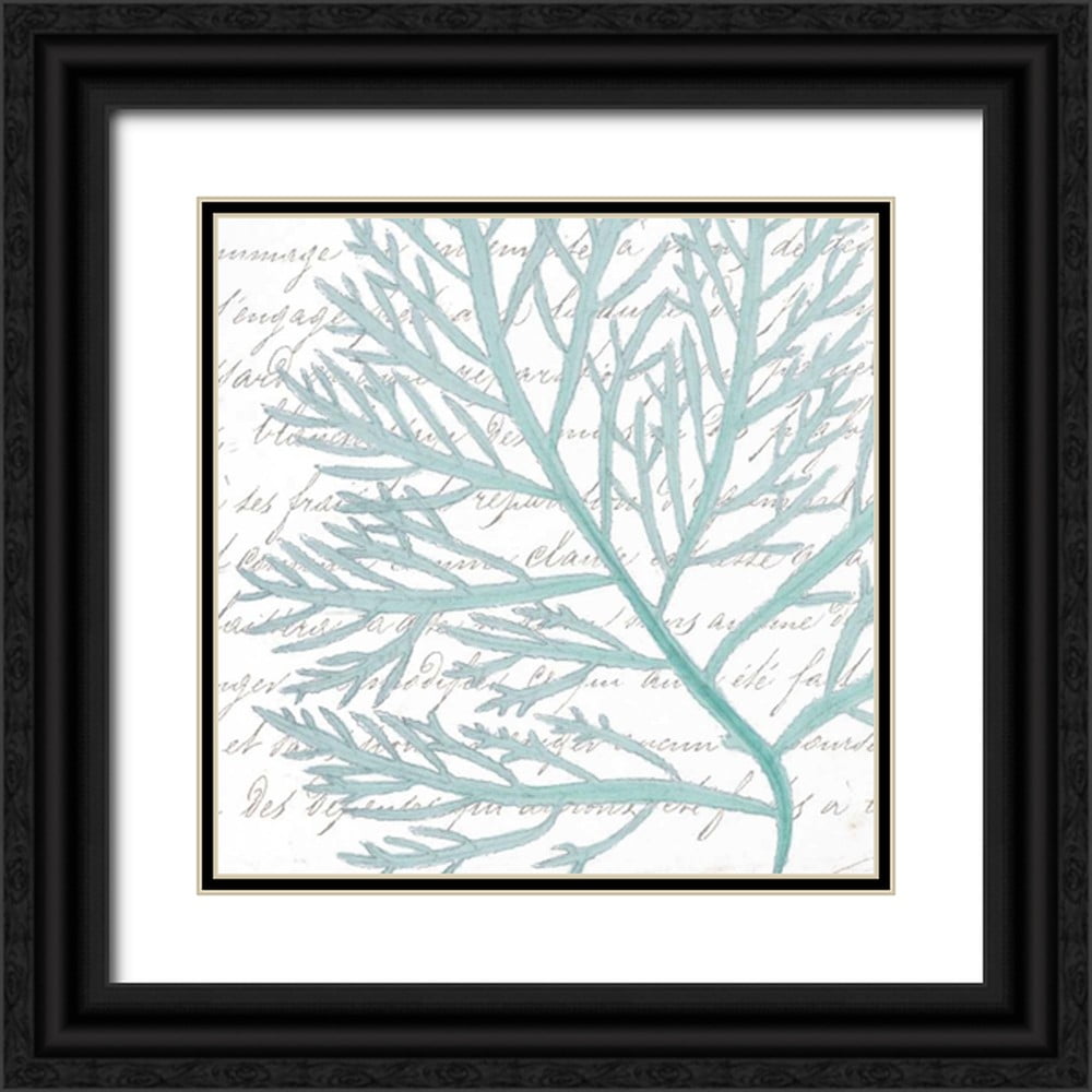 Hambly, Anna 26x26 Black Ornate Wood Framed with Double Matting Museum Art Print Titled - Aqua ...