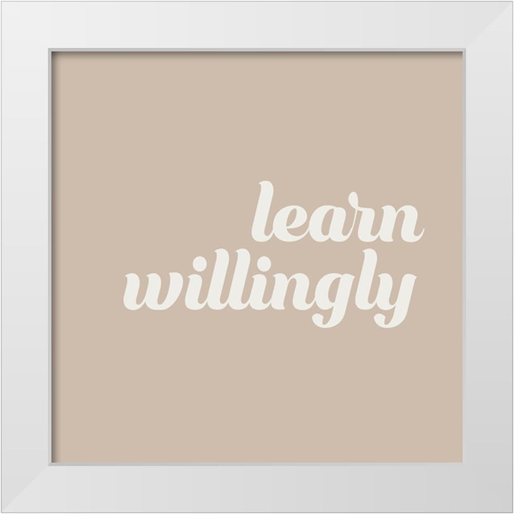 Hambly, Anna 26x26 White Modern Wood Framed Museum Art Print Titled - Please IV - Walmart.com