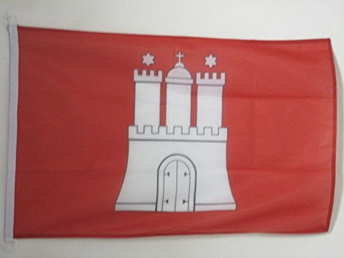 AZ FLAG Hamburg Boat Flag 12x18 in Mesh Polyester Plastic Rings ...