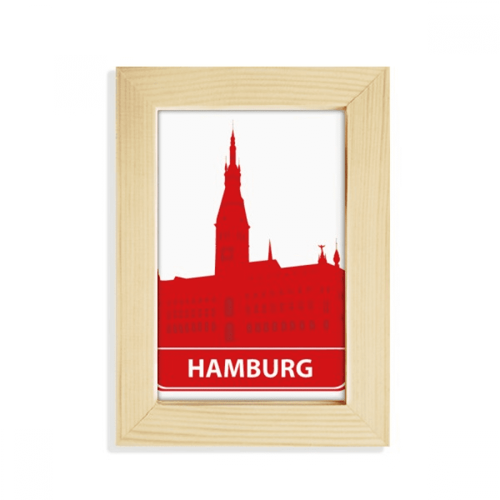 Hamburg Germany Red Landmark Desktop Display Photo Frame Picture Art ...
