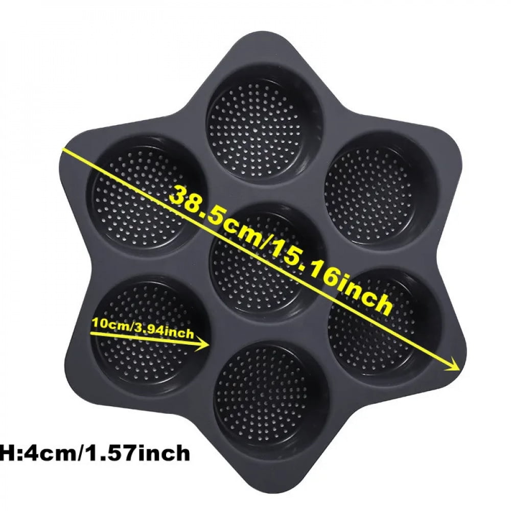 Hamburger Bun Mold Non-Stick Food Grade Silicone Bread Loaf Pan ...