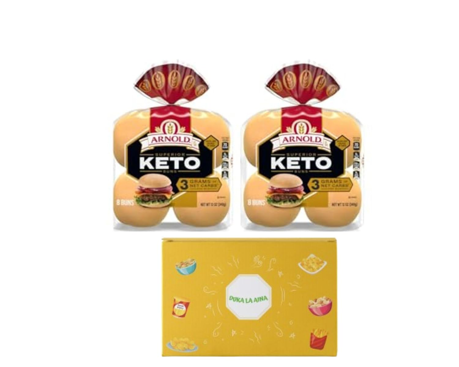 Hamburger Buns, 8 count, 12 oz- No High Fructose Corn Syrup - 3 Grams ...