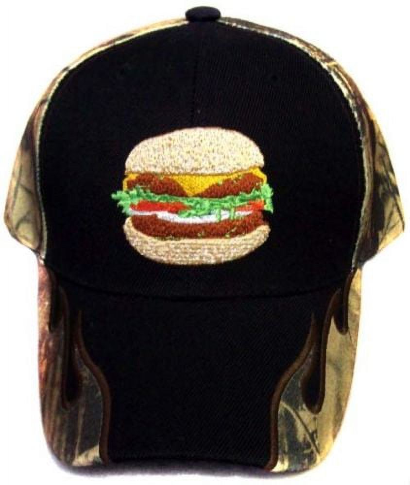Hamburger Caps Humor Caps Funny Caps Embroidered Baseball Caps Uni-Sex ...