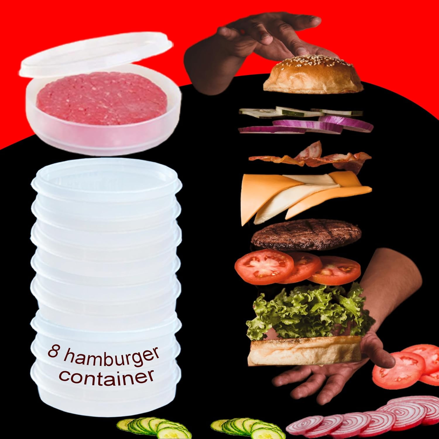 Hamburger Containers Are A Kitchen Essential, A Must-Have For Hamburger ...