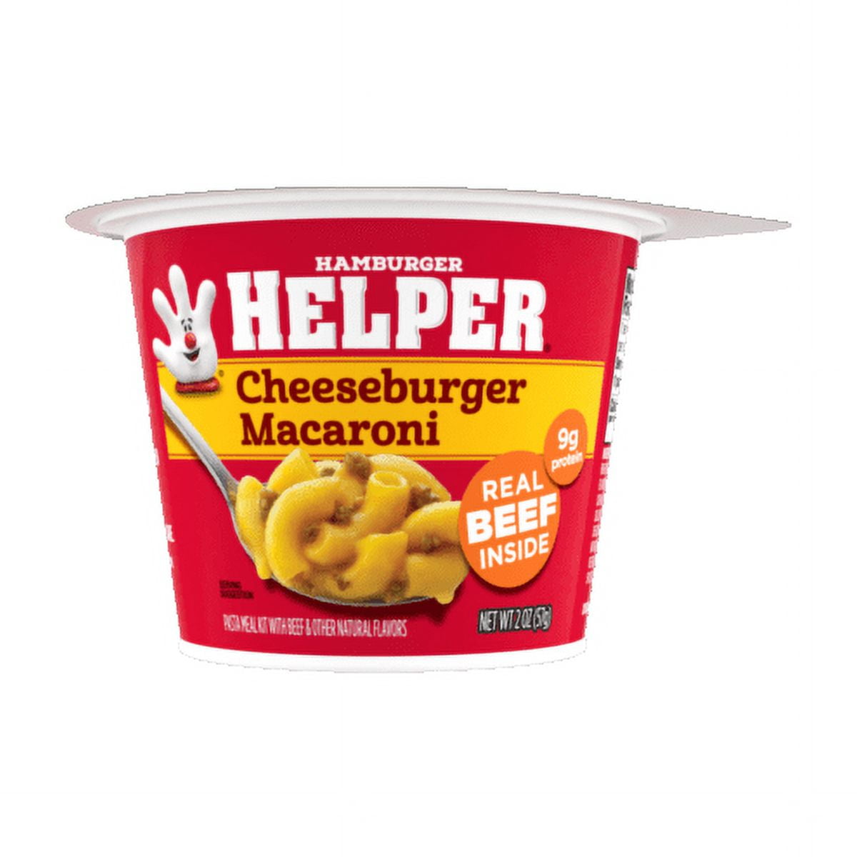 Hamburger Helper Cheeseburger Macaroni, Microwave Cup, 9g Protein ...