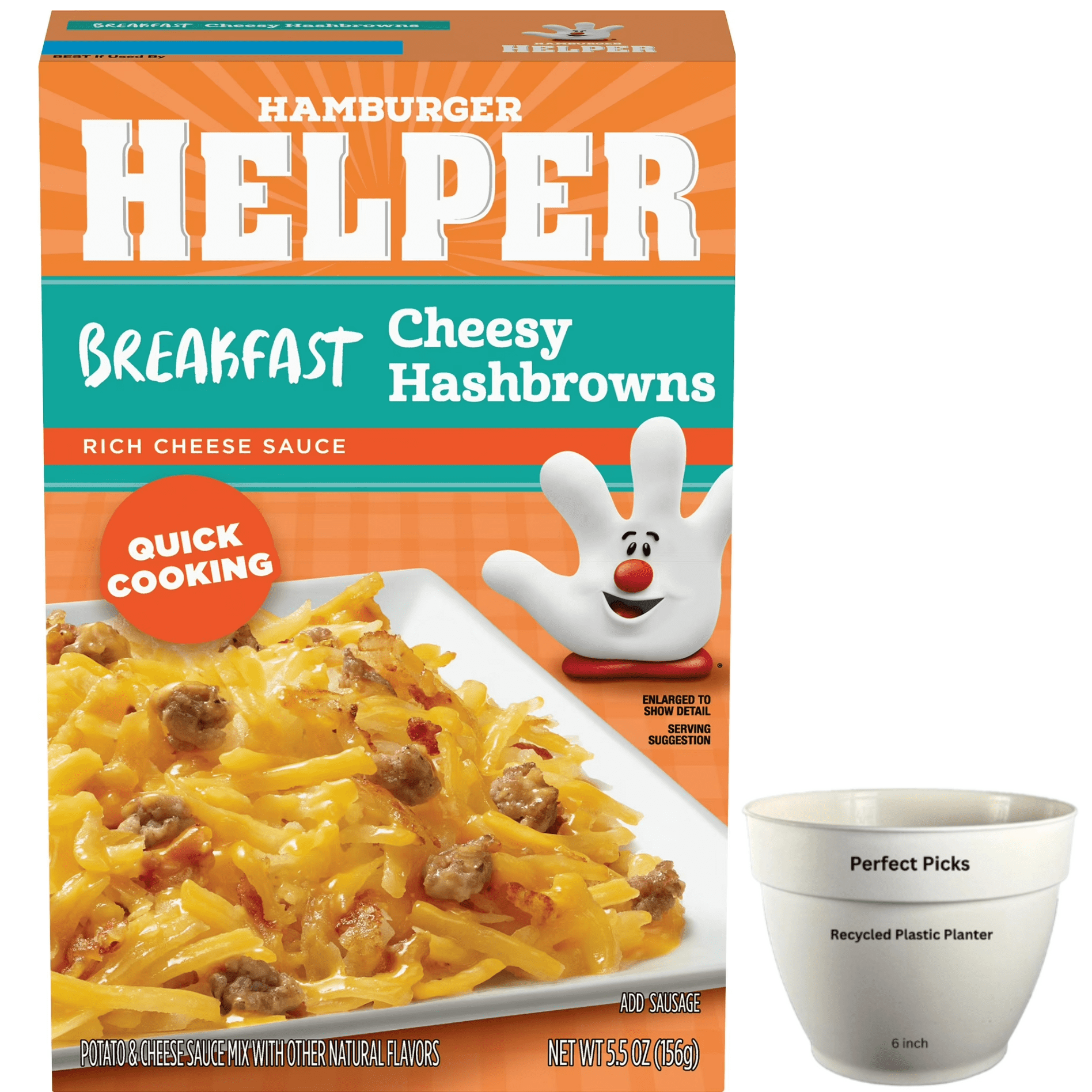 Hamburger Helper Cheesy Hashbrown with Real Cheese, 5.5 oz Box ...