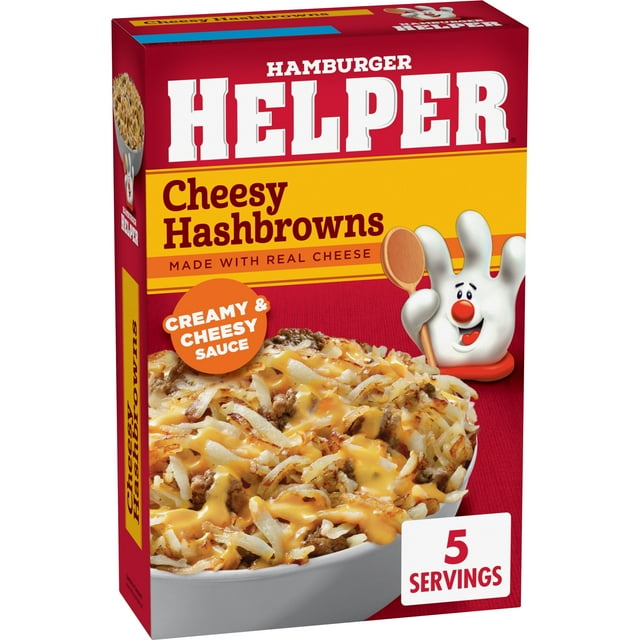 Hamburger Helper Cheesy Hashbrown with Real Cheese, 5.5 oz Box ...