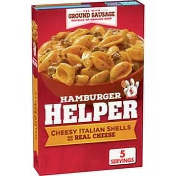 Hamburger Helper Cheesy Italian Shells 6.1 oz (Pack of 18) - Walmart.com