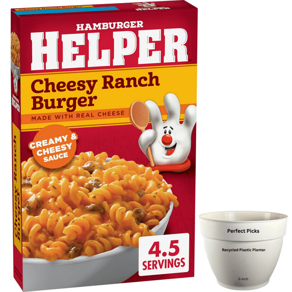 Hamburger Helper Cheesy Ranch Burger, 5.5 oz Box - Walmart.com