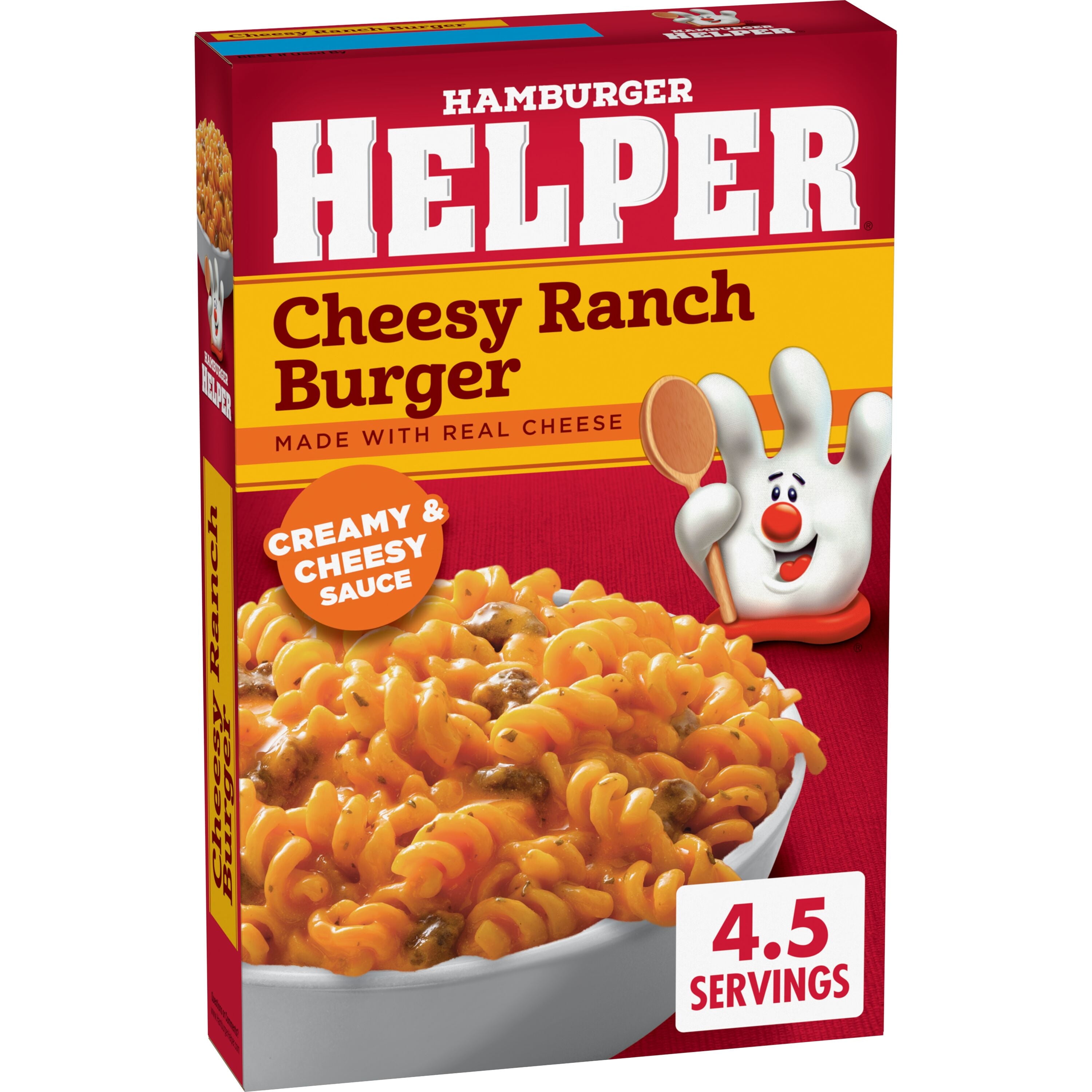 Hamburger Helper Cheesy Ranch Burger, 5.5oz: No Artificial Flavors ...