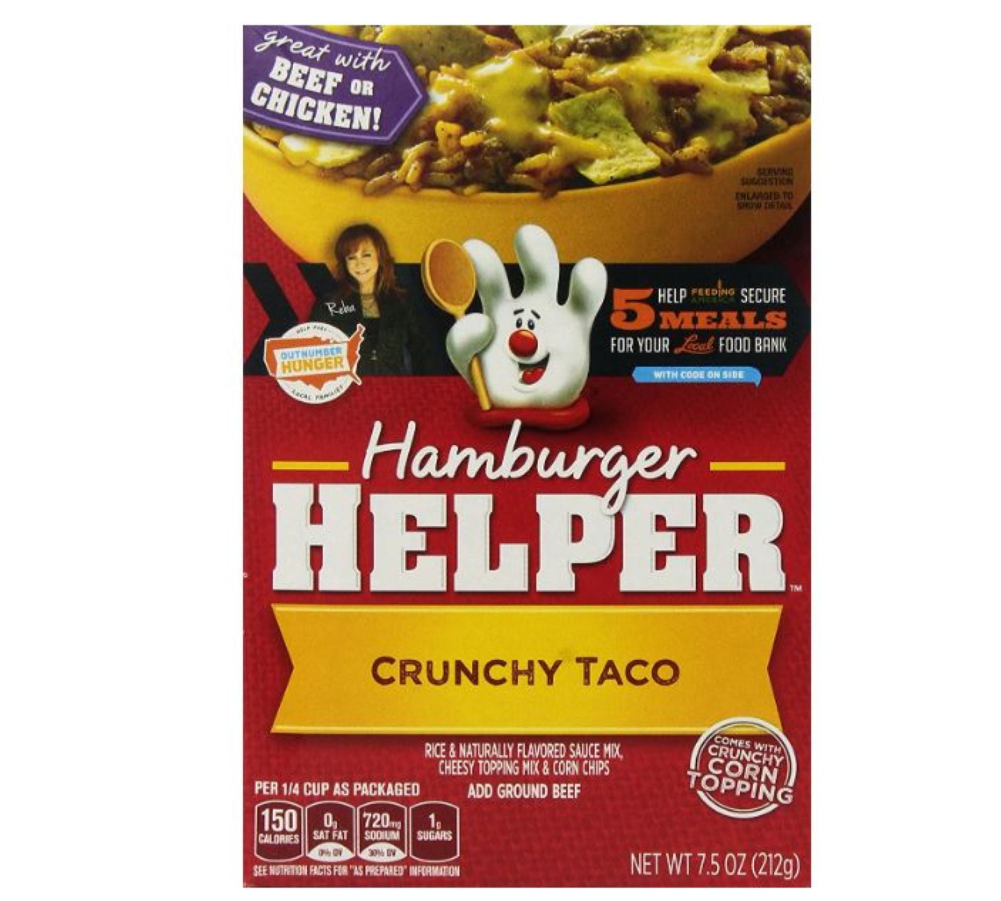Hamburger Helper, Crunchy Taco, 7.5oz Box, Quantity of 2 - Walmart.com