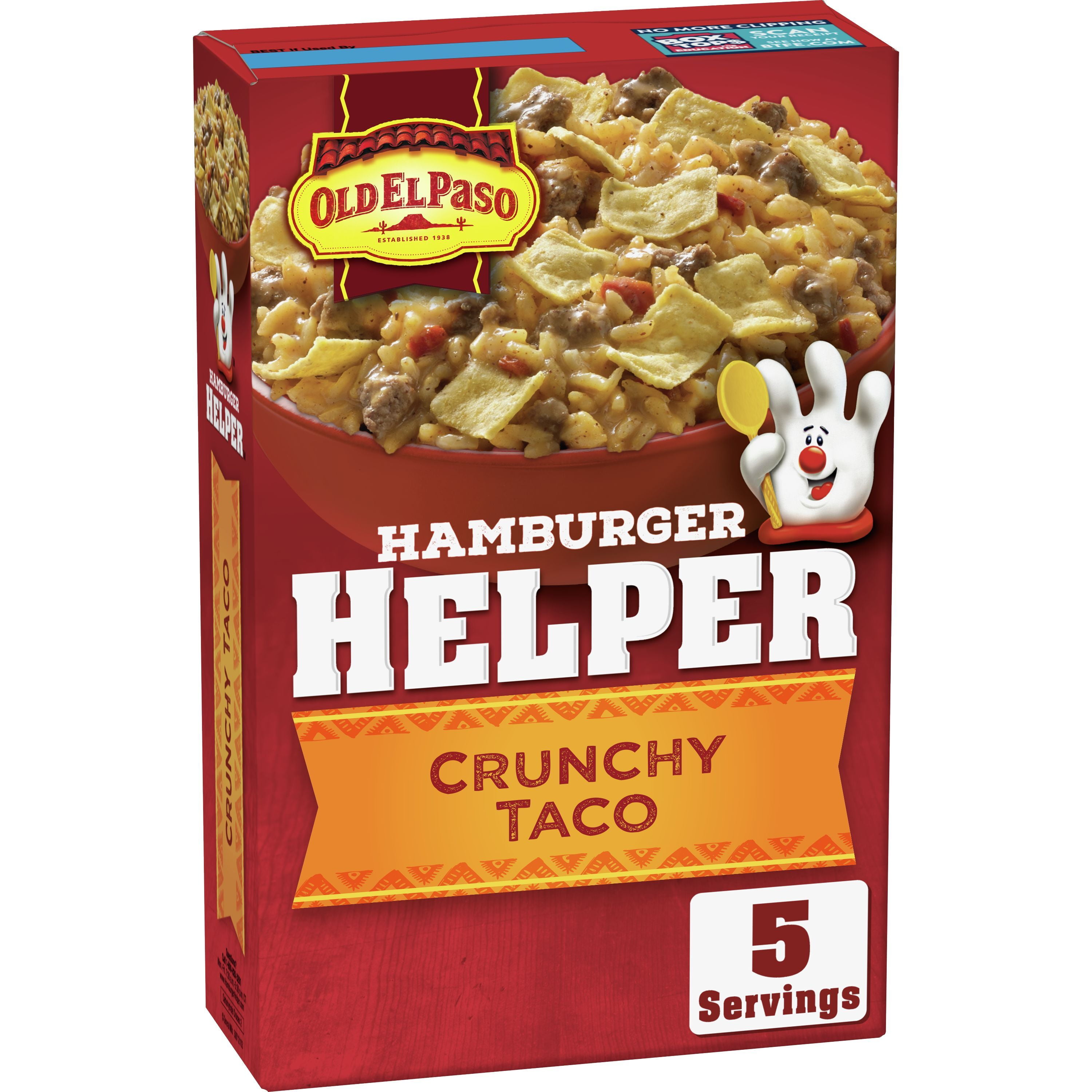Hamburger Helper Cheesy Crunchy Taco, 7.6 oz Box - Walmart.com