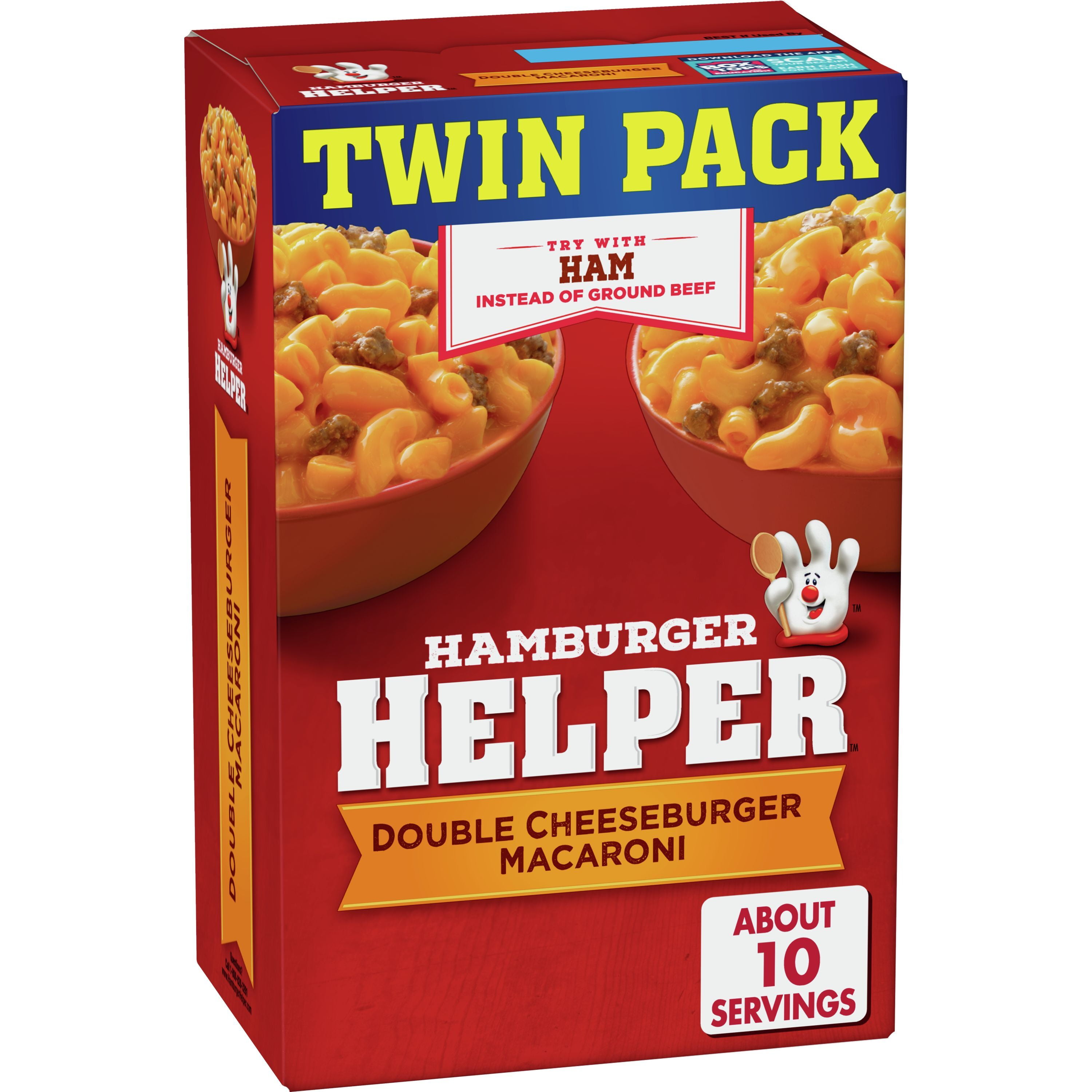 Hamburger Helper Double Cheeseburger Macaroni, 13.6 oz., Twin Pack ...