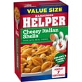 Hamburger Helper Pasta Cheesy Italian Shells Value Size, 9.9 Ounces Box ...