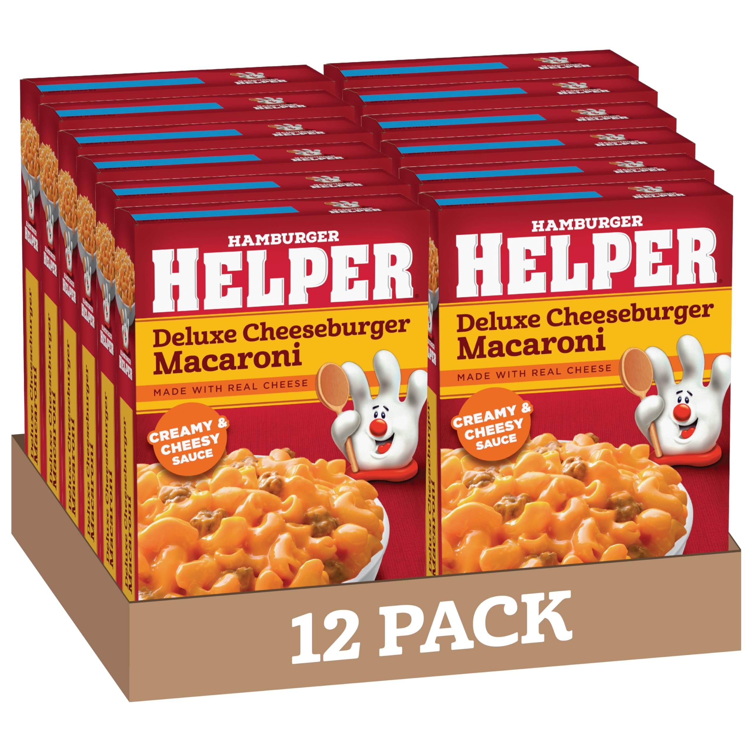 Hamburger Helper Cheeseburger Macaroni, 5.5 oz, 12/Case - Walmart ...