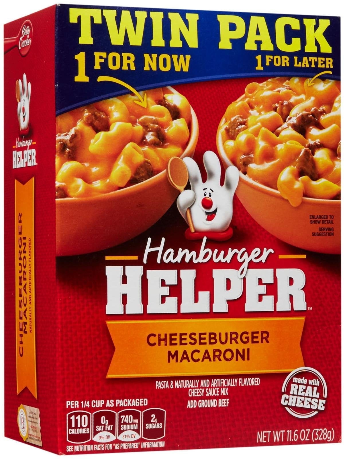 Hamburger Helper Ready Eat Groceries Food - Cheeseburger Macaroni Pasta ...