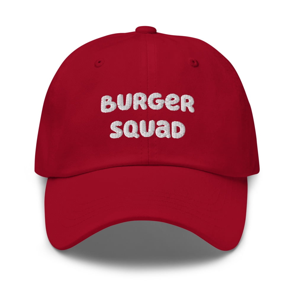 Hamburger Lover Foodie Team Classic Dad Hat, Burger Squad- Embroidery ...