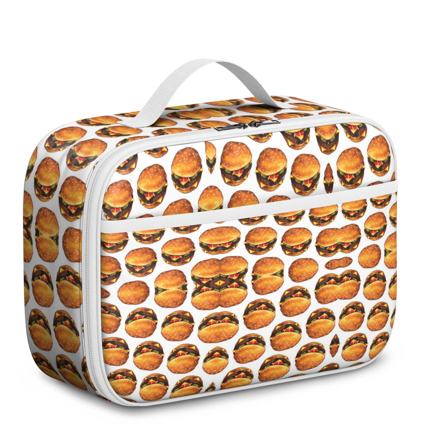 Hamburger Lunch Bag, Insulated Lunch Tote with Burger, American Food ...