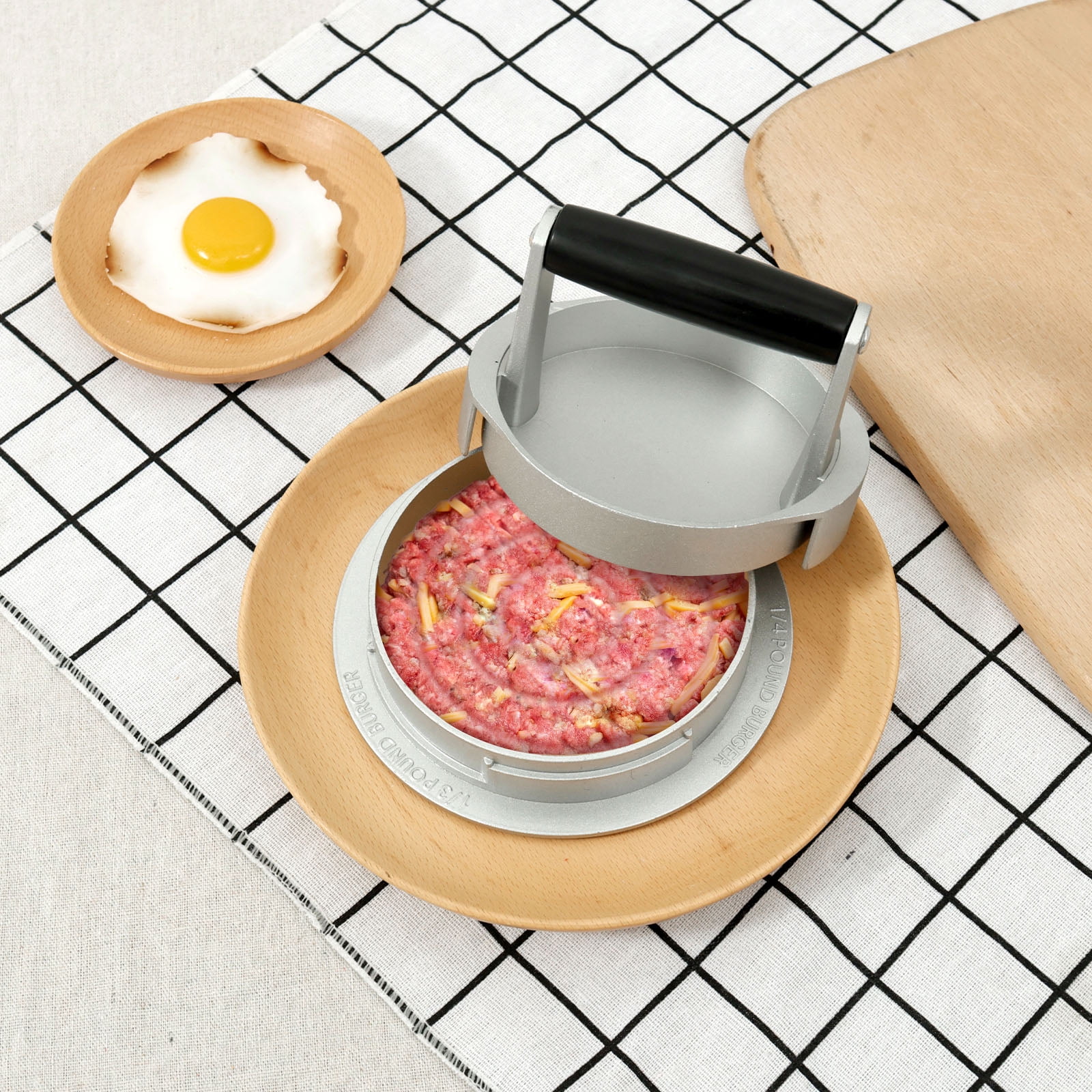 Hamburger Press Patty Maker 5.5 Inch Round Burger Press Adjustable ...