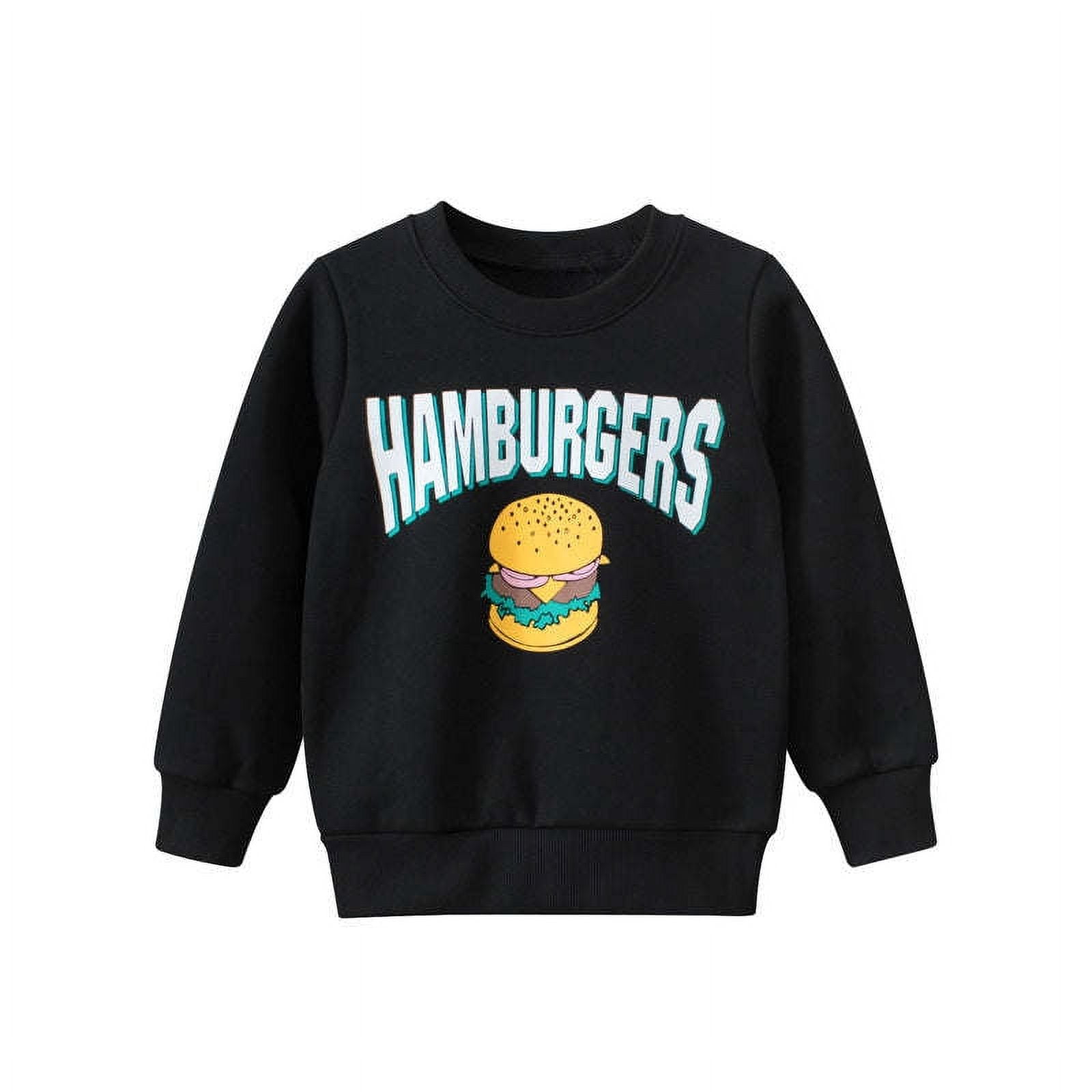 Hamburger Print Baby Sweatshirt - Spice up Baby's Wardrobe - Walmart.com