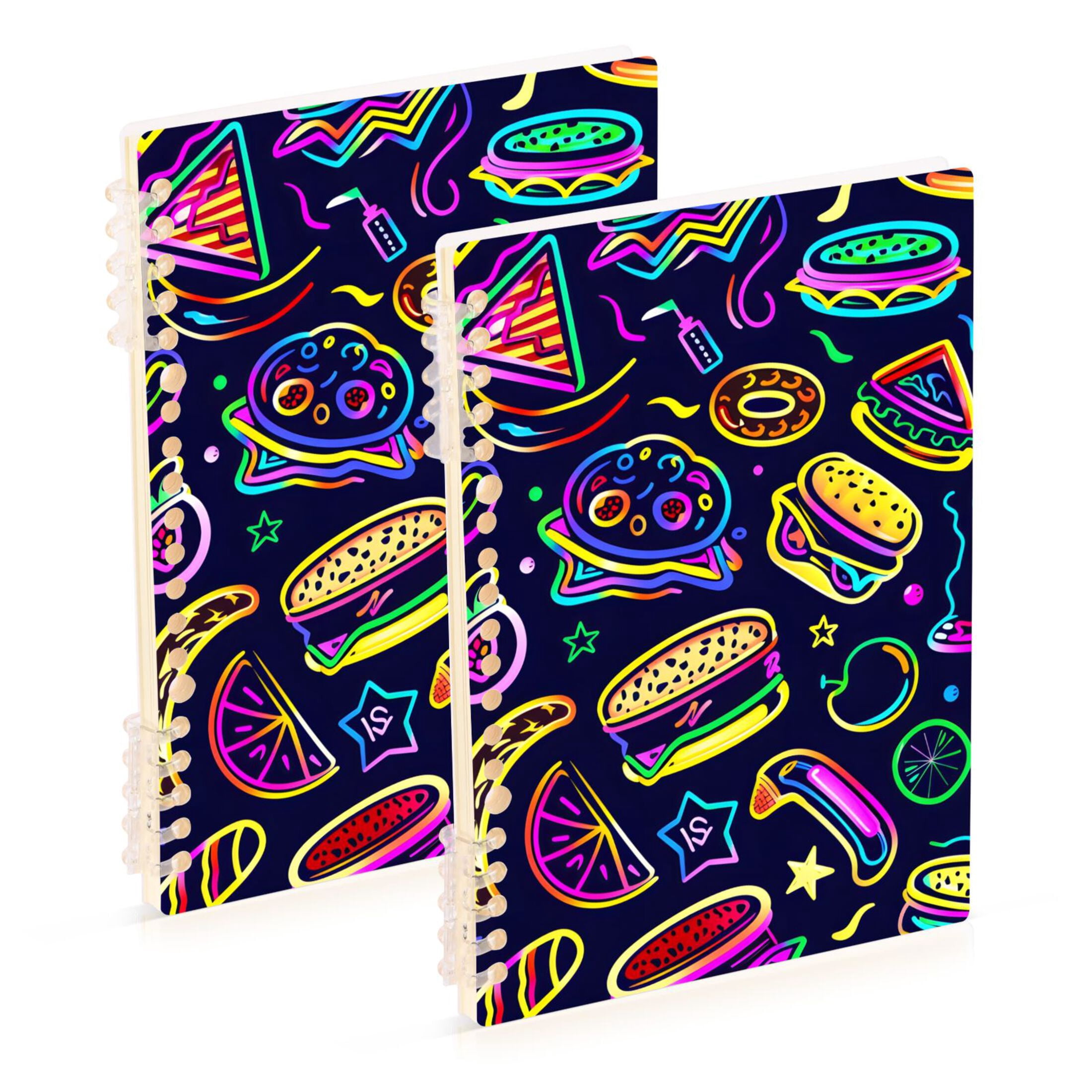 Hamburger Sandwich Fruit Ring Binder Notebook Journey Note Diary ...