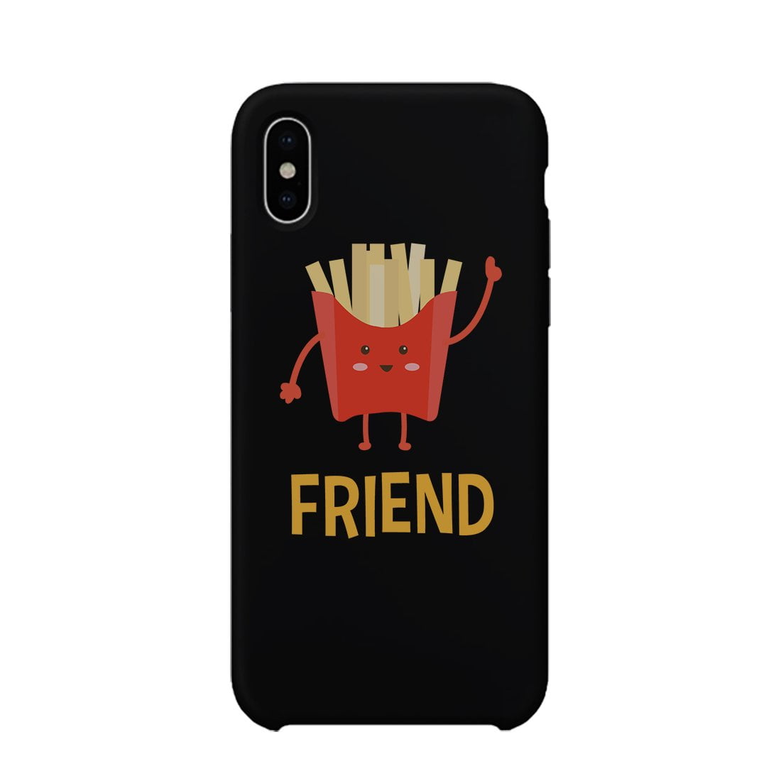 Hamburger and Fries BFF Black Matching Best Friend Phone Cases ...