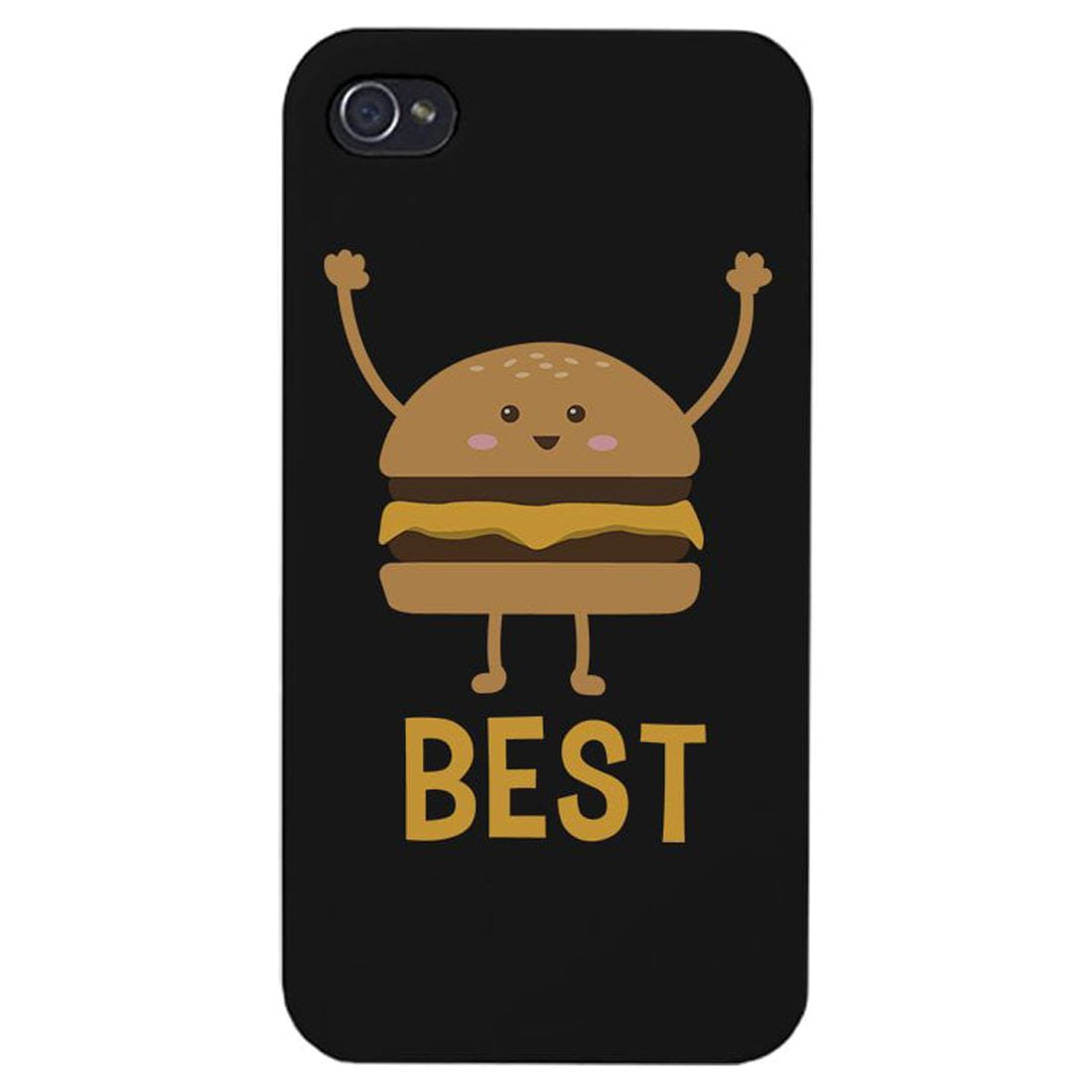 Hamburger and Fries BFF Matching Black Best Friend Phone Cases ...
