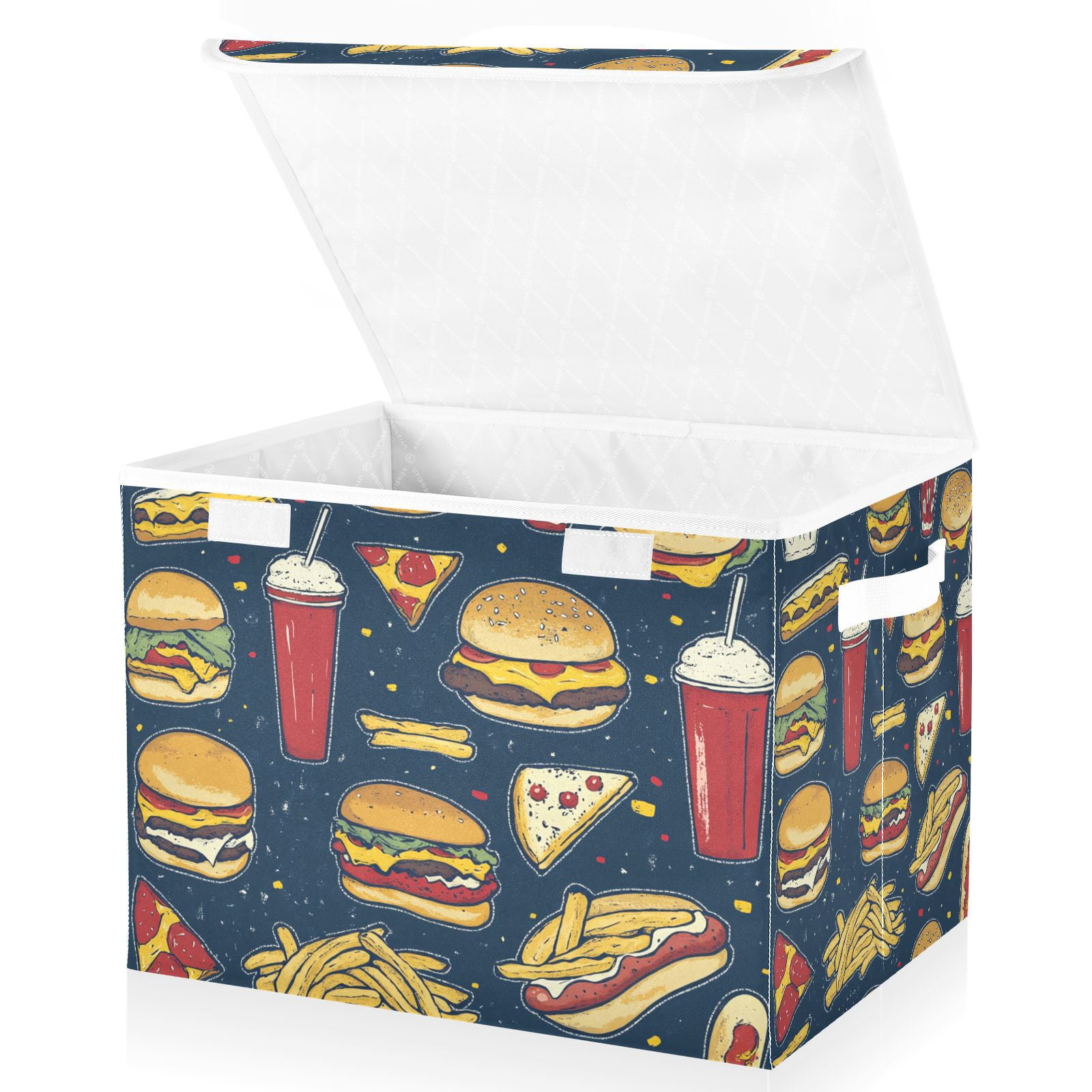 Hamburgers Fries Sandwich Storage Basket for Shelves Foldable Container ...