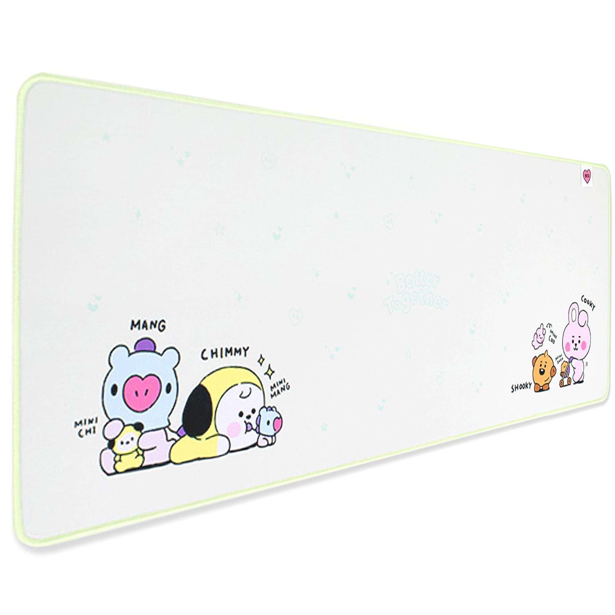 Hamee BT21 My Little Buddy Series Desk Mat - COOKY CHIMMY SHOOKY MANG ...